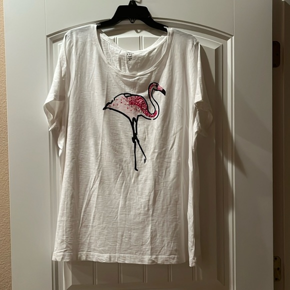 crown & ivy | Tops | Crown Ivy Flamingo Tee | Poshmark